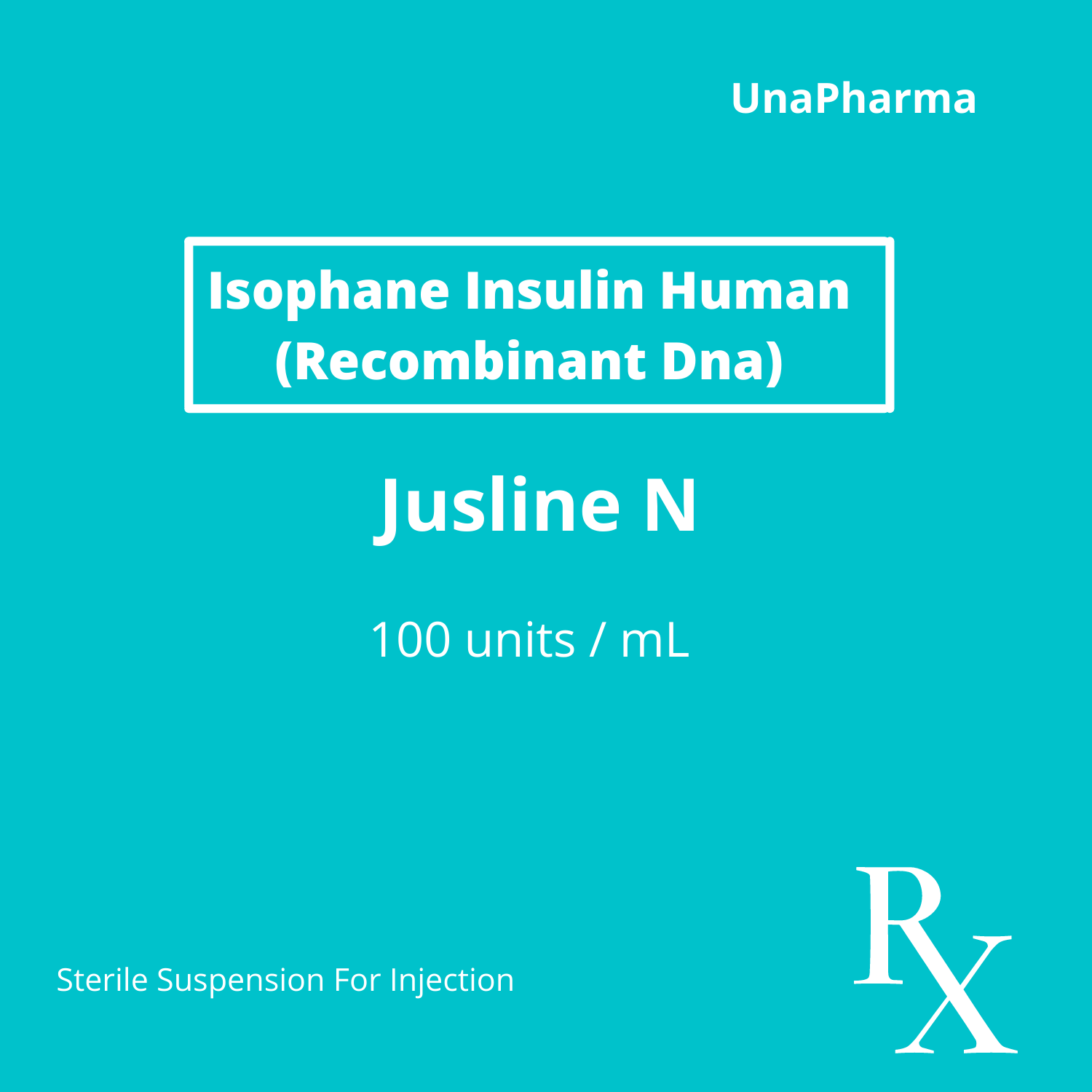 JUSLINE N Isophane Insulin Human (rDNA) 100Units / mL Suspension for SC ...