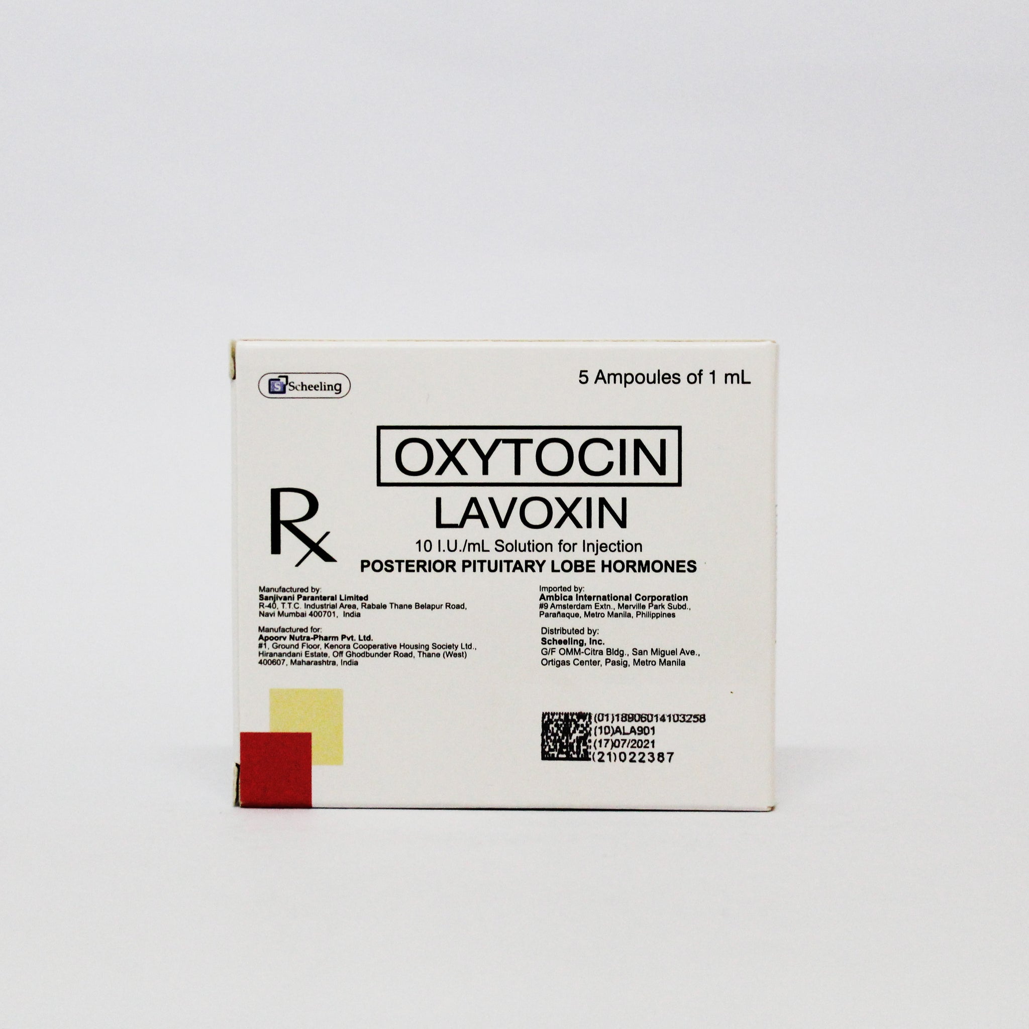 LAVOXIN Oxytocin 10IU / mL Solution for Injection 1mL 1's price in the ...