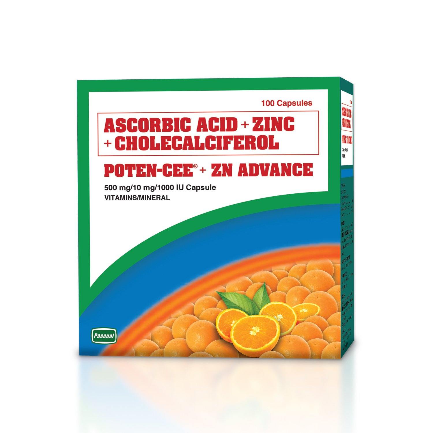 POTEN-CEE + ZN Advance Ascorbic Acid / Zinc / Cholecalciferol (Vit. D3 ...