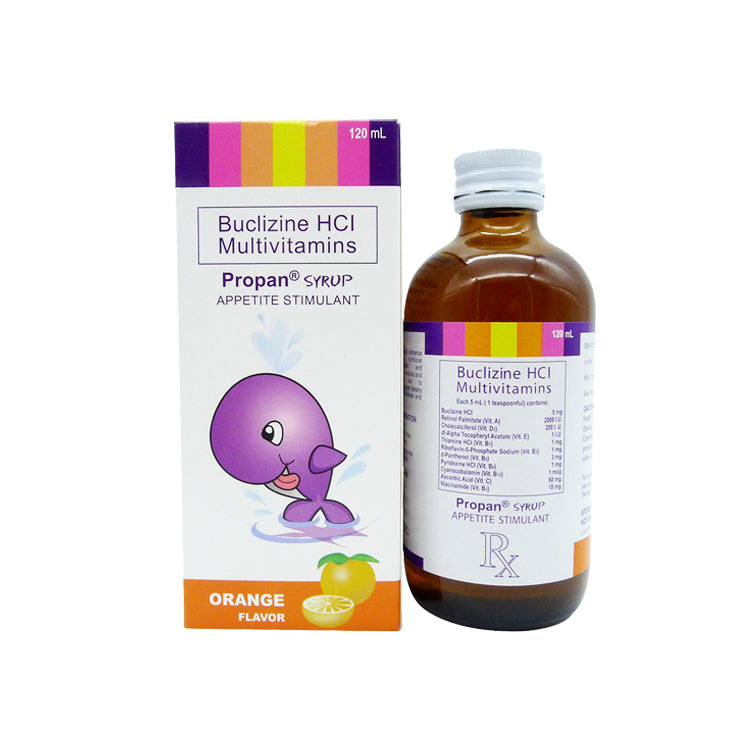 PROPAN Multivitamins / Buclizine Hydrochloride Syrup 120mL Orange price ...
