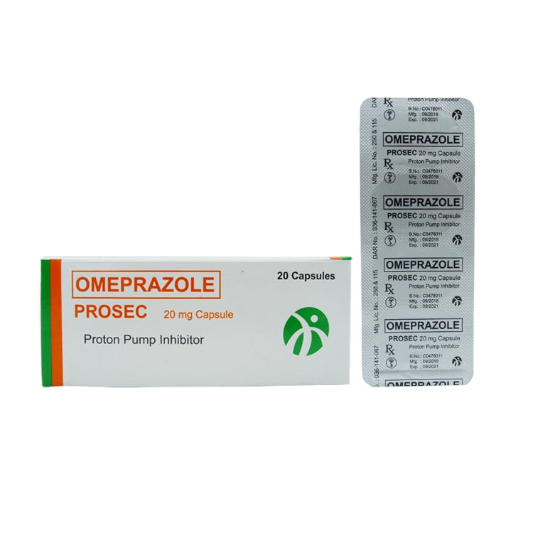 PROSEC Omeprazole 20mg Capsule 20's price in the Philippines | MedsGo ...
