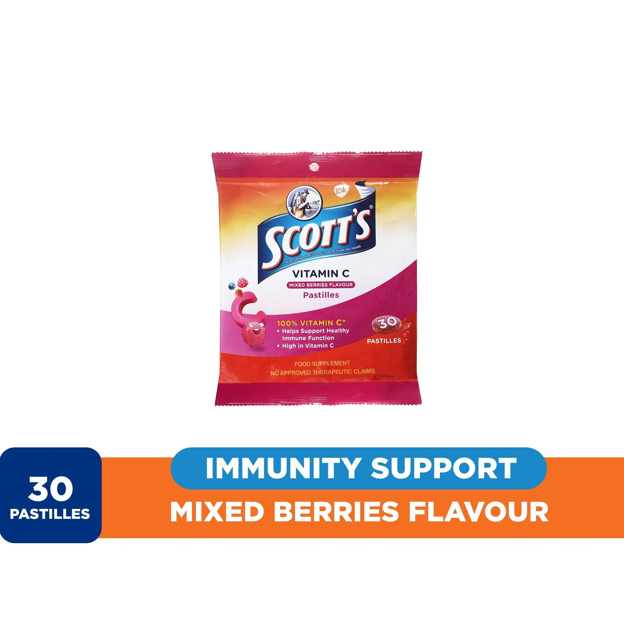 SCOTT'S Vitamin C 30mg Pastille 30's Mixed Berries price in the ...