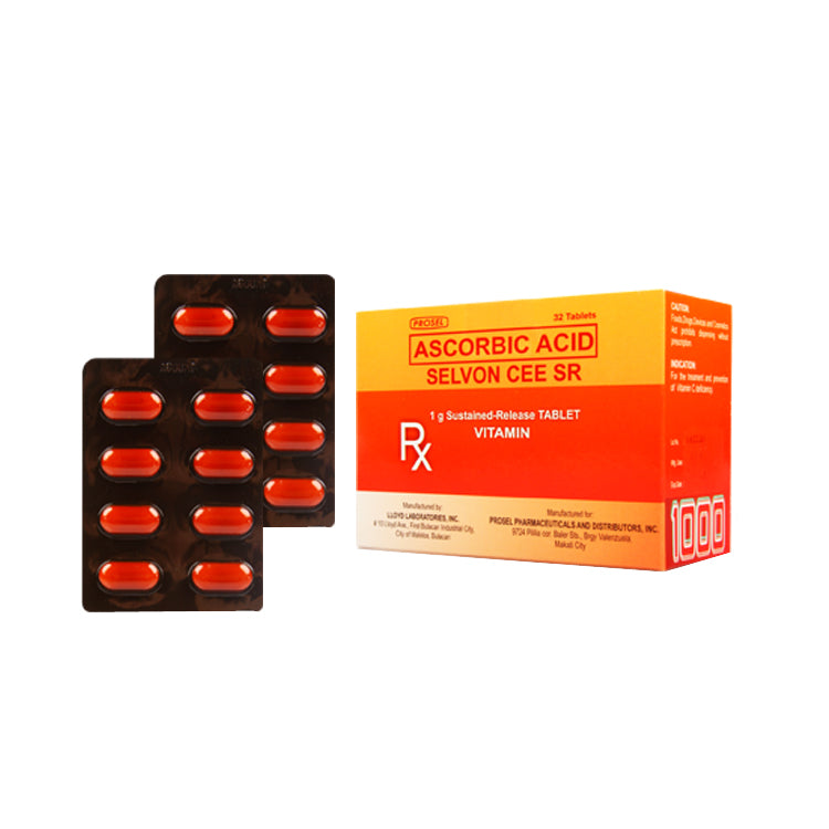 SELVON CEE SR Ascorbic Acid 1g Sustained Release Tablet 32's price in ...