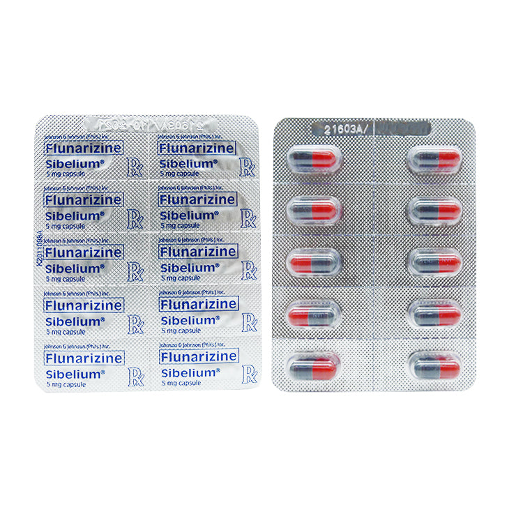 SIBELIUM Flunarizine Dihydrochloride 5mg Capsule 200's price in the ...