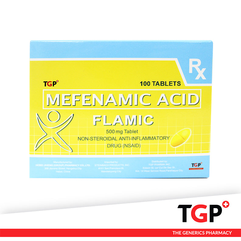 FLAMIC Mefenamic Acid 500mg Tablet 100's price in the Philippines ...