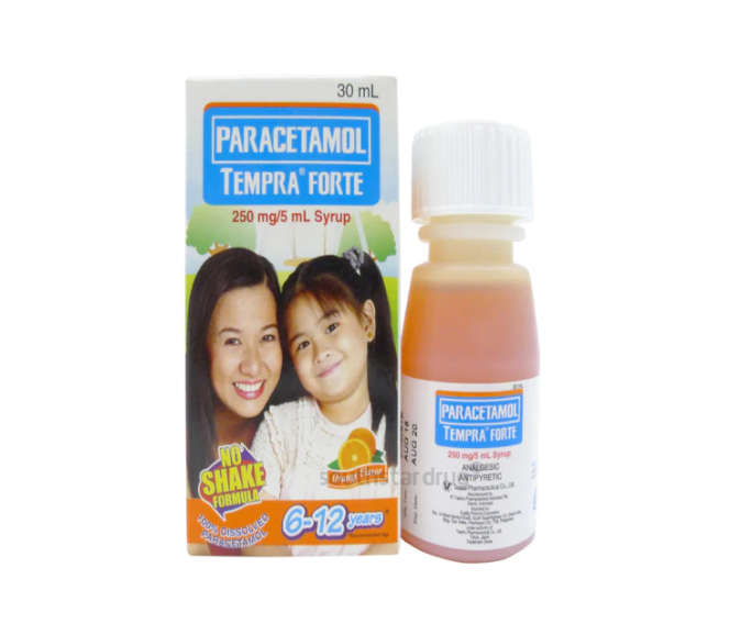 TEMPRA FORTE Paracetamol 250mg / 5mL Syrup 30mL Orange price in the ...