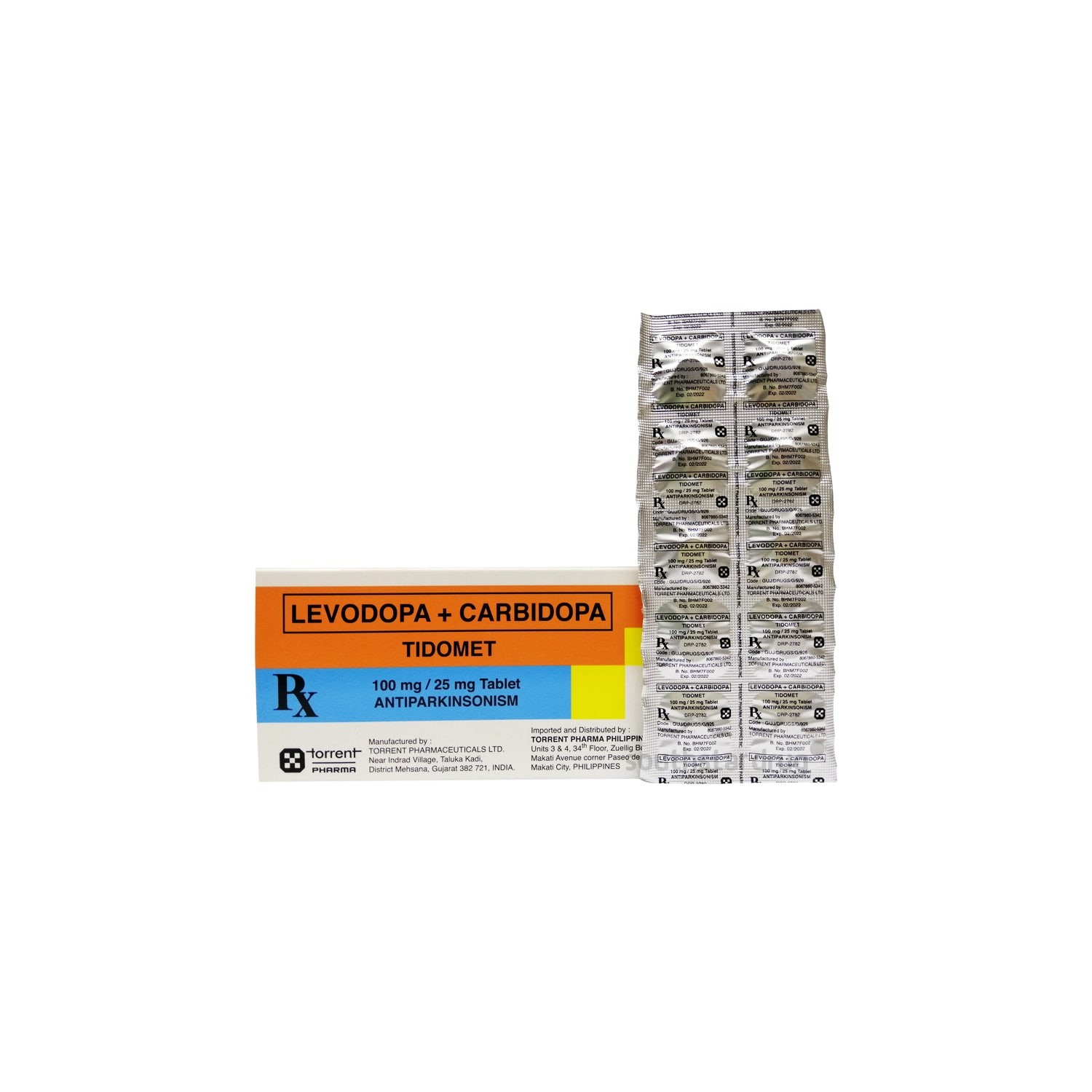 TIDOMET Carbidopa / Levodopa 25mg / 100mg Tablet 100's price in the ...