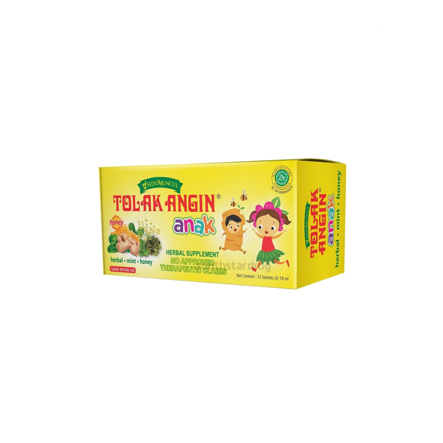 TOLAK ANGIN Anak Herbal / Mint / Honey Herbal Supplement Liquid 10mL 12 ...