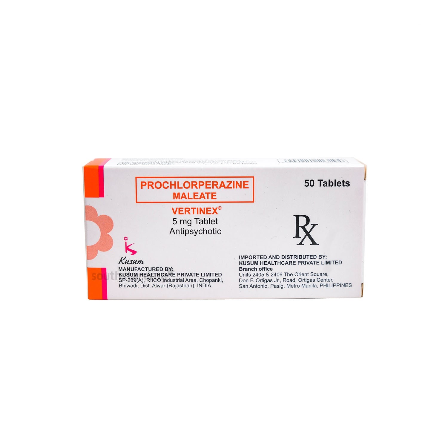 VERTINEX Prochlorpherazine Maleate 5mg Tablet 50's price in the ...