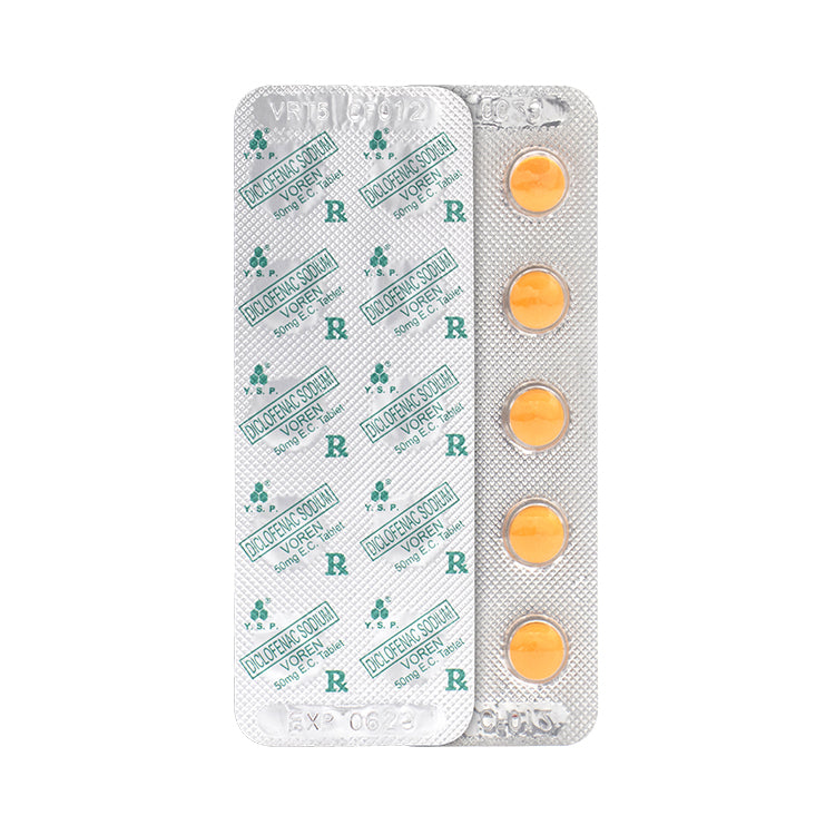 VOREN Diclofenac Sodium 50mg Enteric-Coated Tablet 100's price in the ...