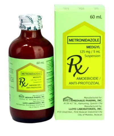 MEDGYL Metronidazole 125mg / 5mL Suspension 60mL price in the ...