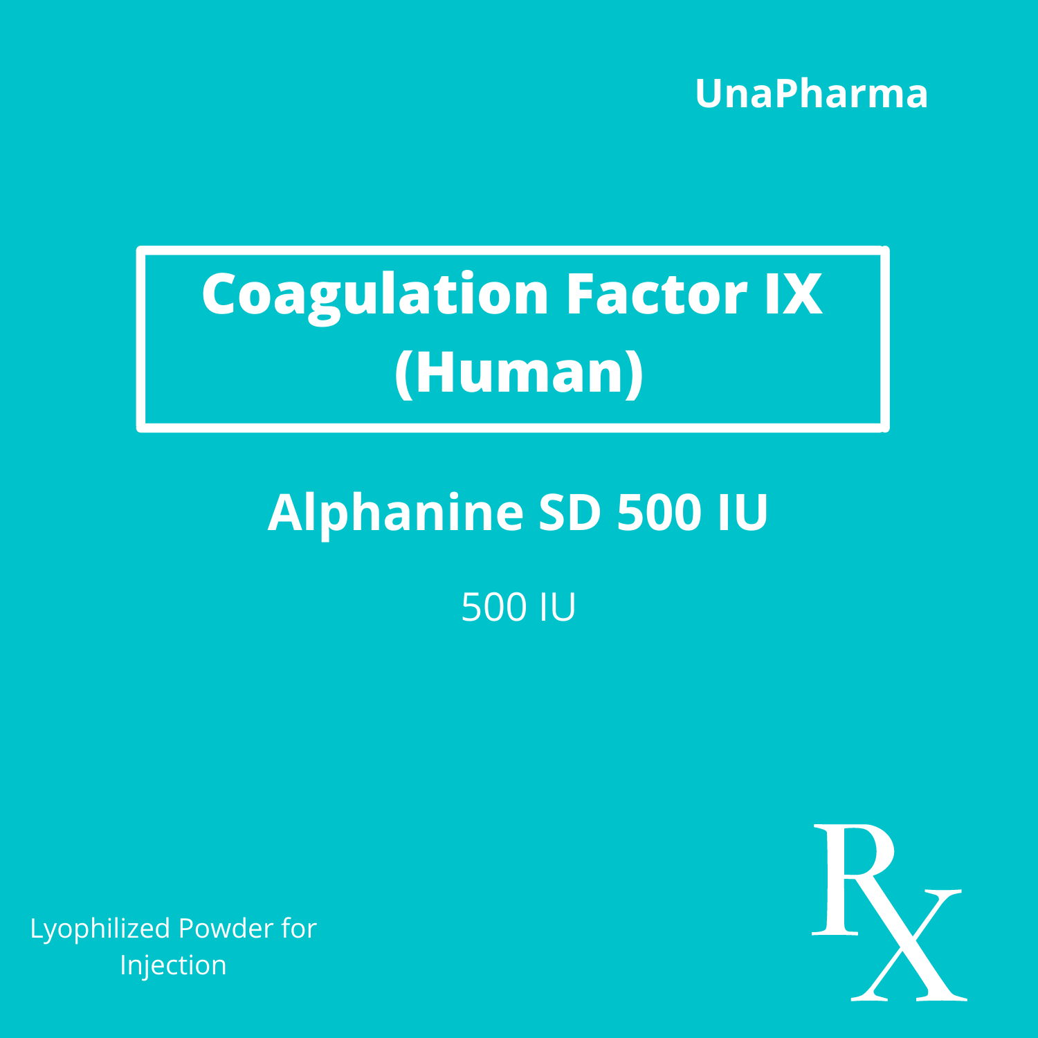 ALPHANINE SD Coagulation Factor IX (Human) 500IU Lyophilized Powder for ...