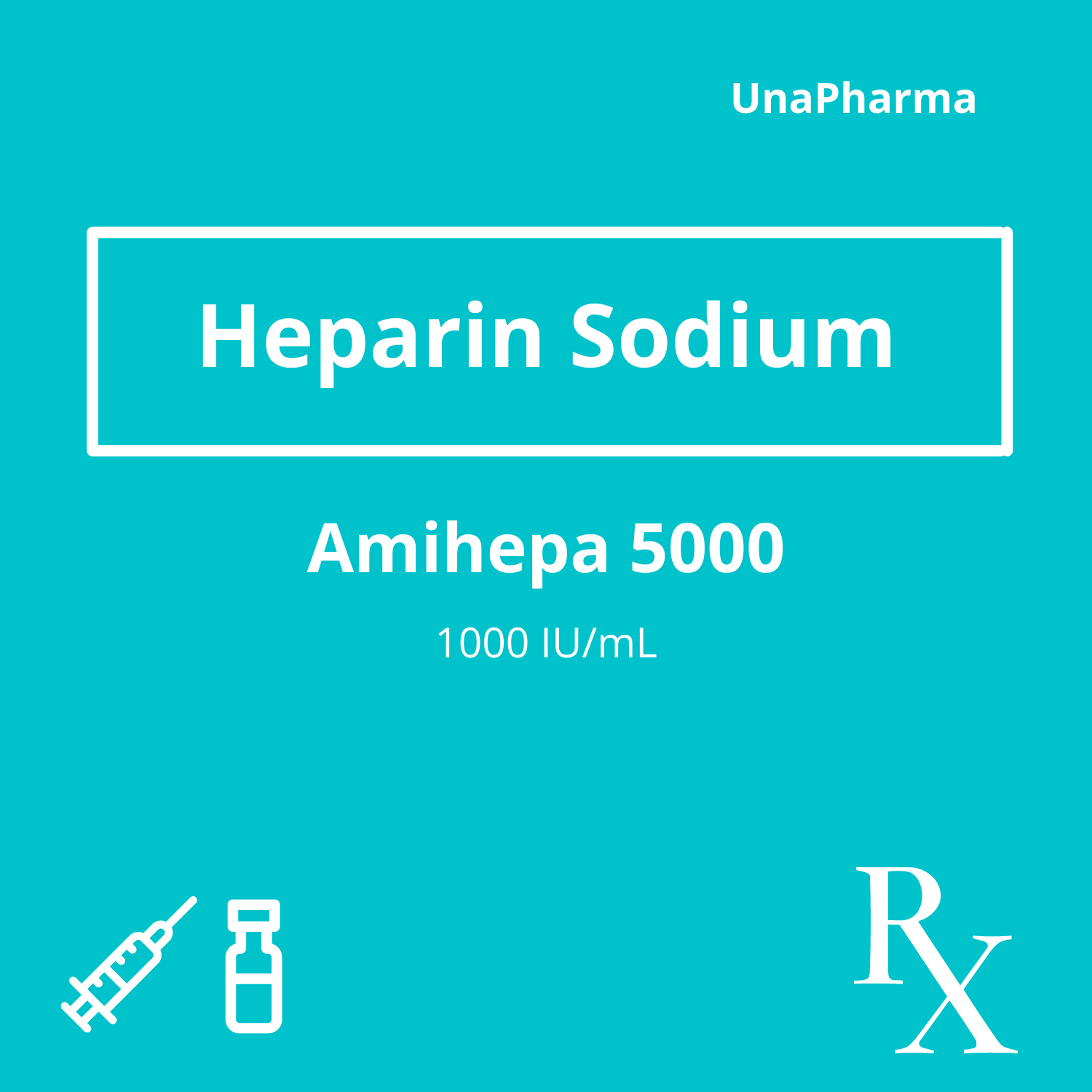 Buy Amihepa 5000 heparin sodium 1000iu / ml solution for iv injection ...
