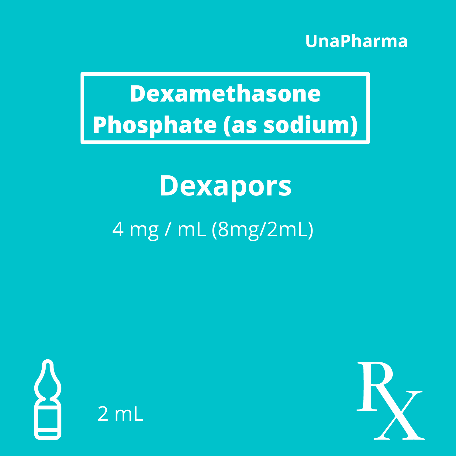 DEXAPORS Dexamethasone Sodium Phosphate 4mg / mL (8mg / 2mL) Solution ...