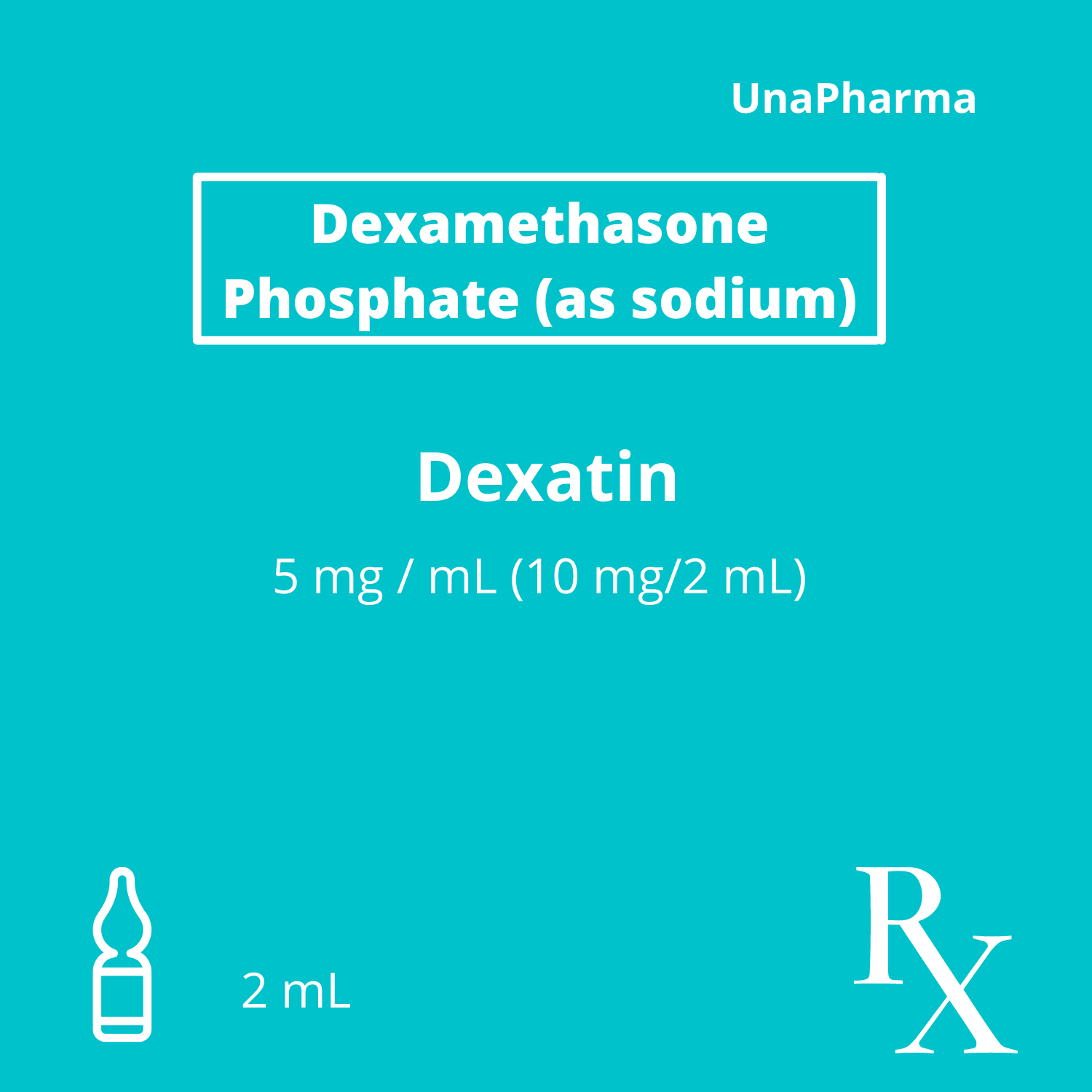 DEXATIN Dexamethasone Sodium Phosphate 5mg / mL (10mg / 2mL) Solution ...