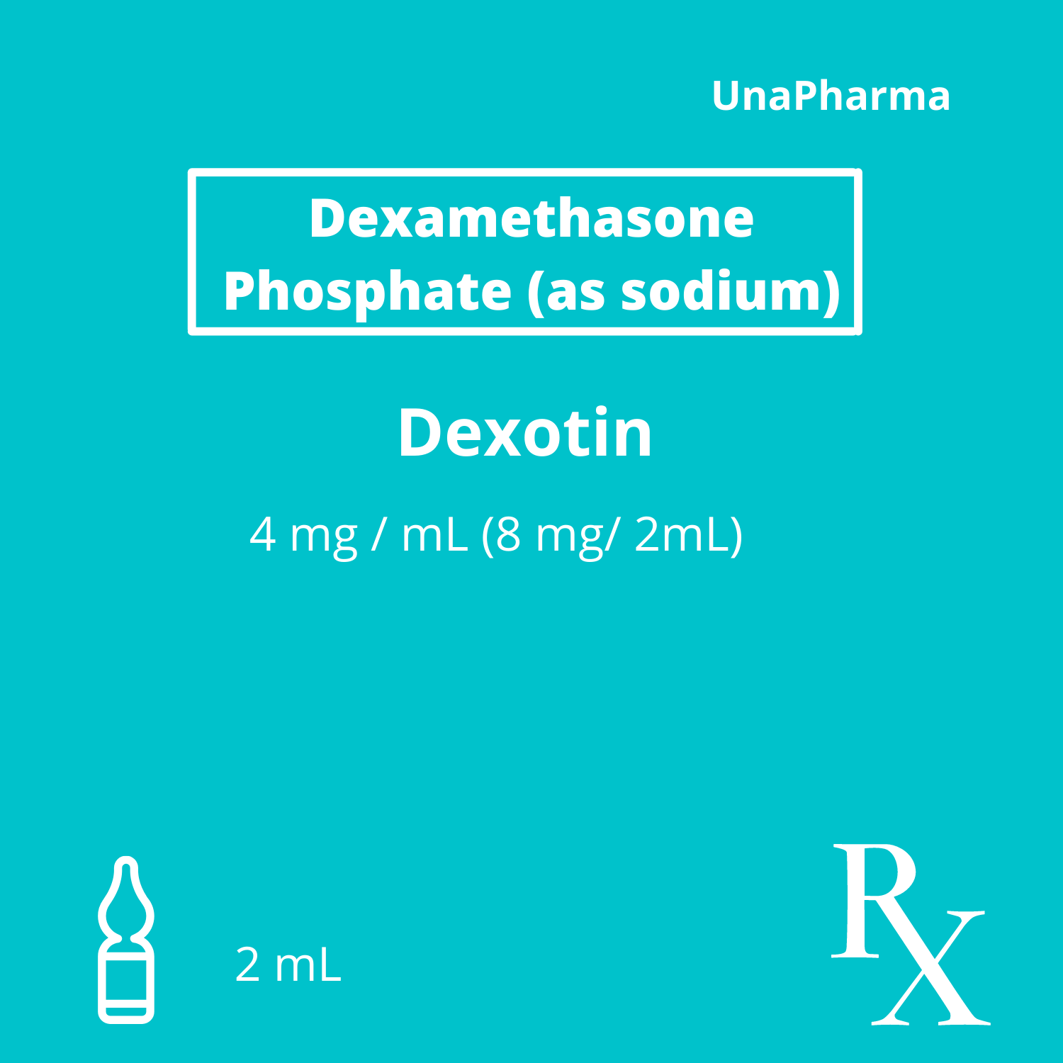 DEXOTIN Dexamethasone Sodium Phosphate 4mg / mL (8mg / 2mL) Solution ...