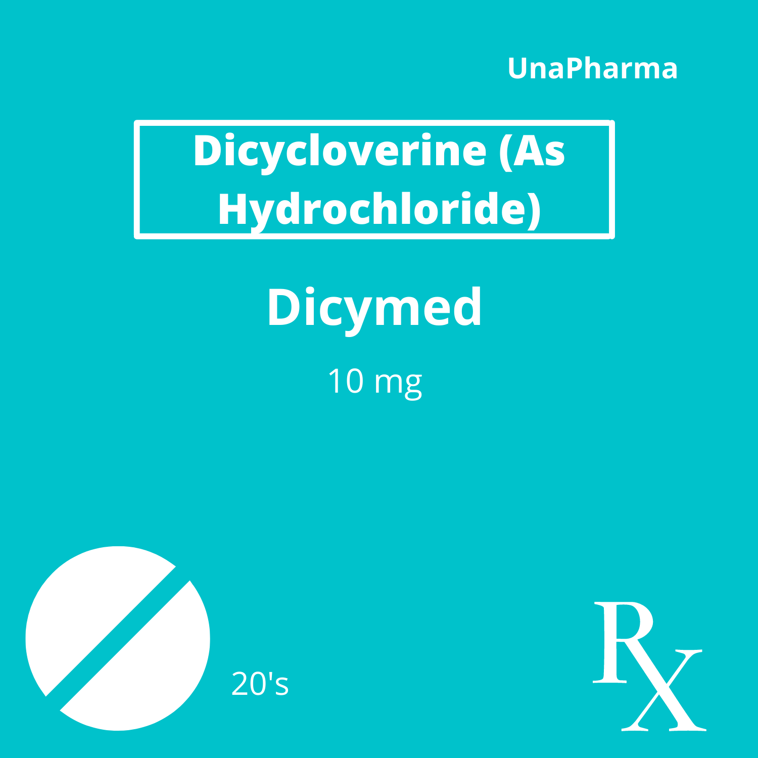 DICYMED Dicycloverine Hydrochloride 10mg Tablet 100's price in the ...
