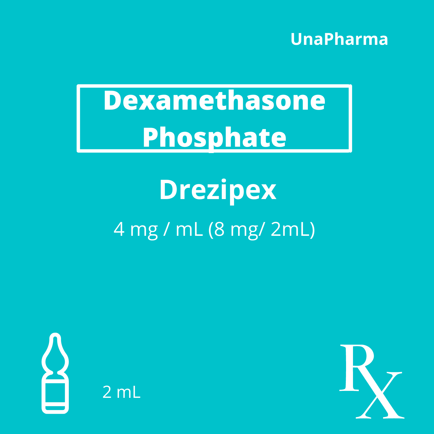 DREZIPEX Dexamethasone Phosphate 4mg / mL (8mg / 2mL) Solution for IM ...
