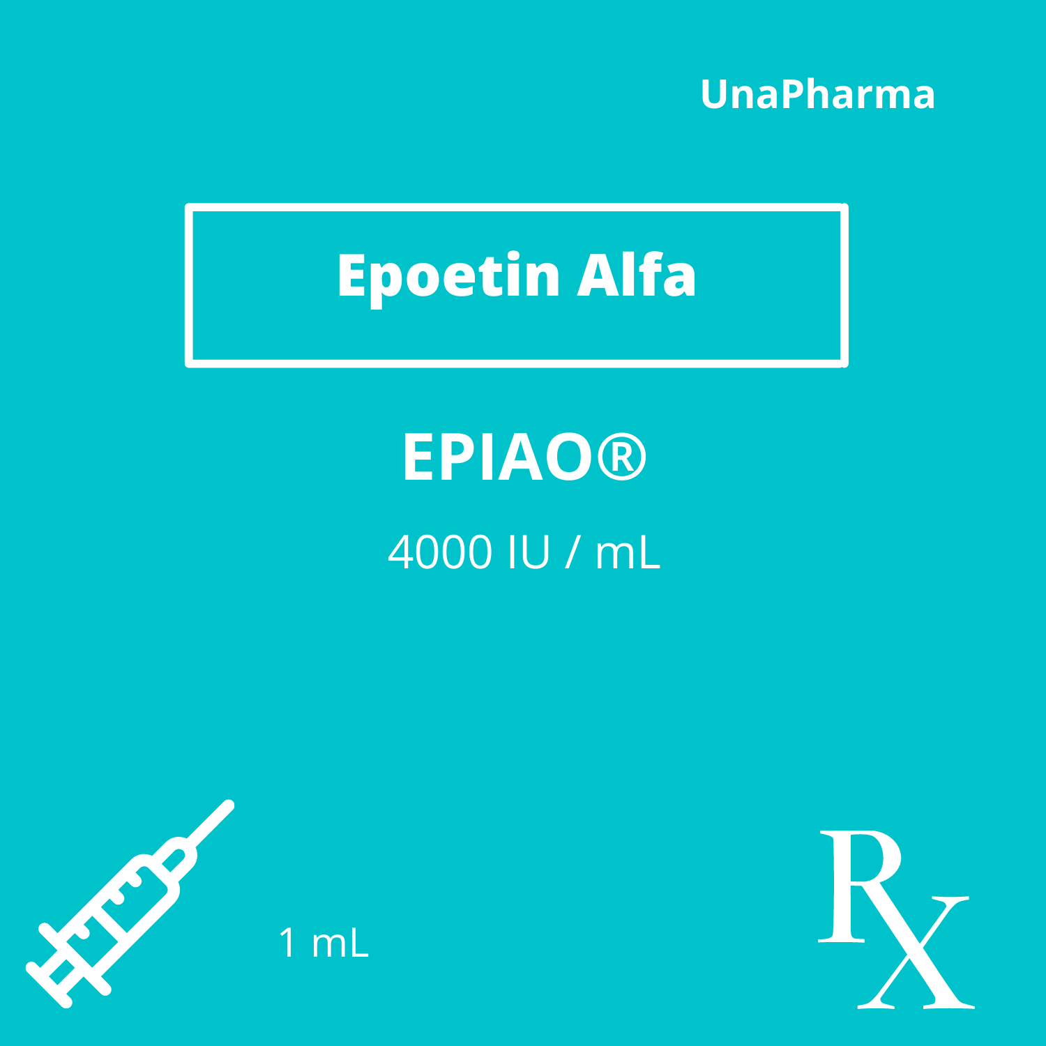 EPIAO Epoetin Alfa 4000 IU/mL Solution for IV/SC Injection 1mL 1's ...