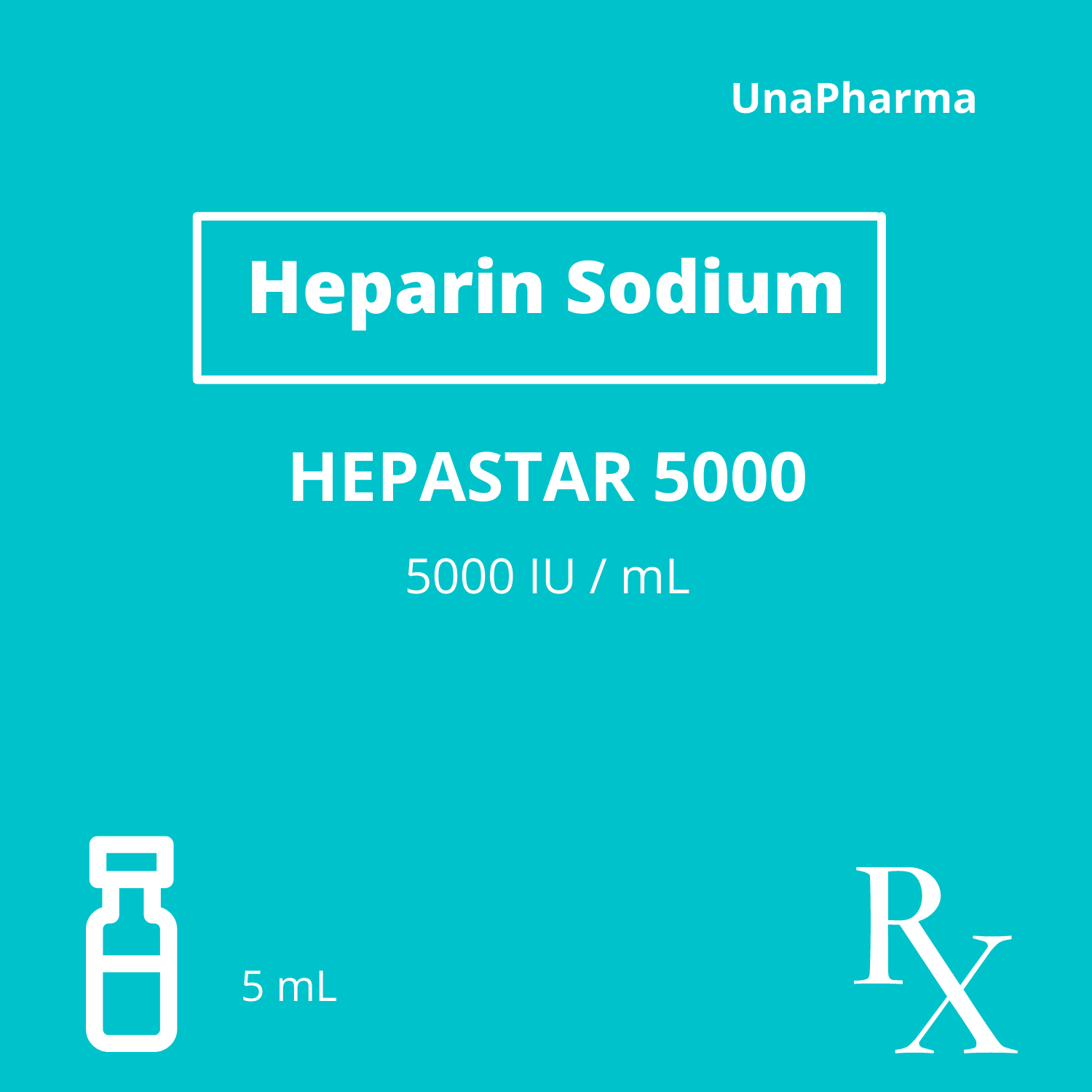 HEPASTAR 5000 Heparin Sodium 5000IU / mL Solution for IV/SC Injection 5mL 1's price in the ...
