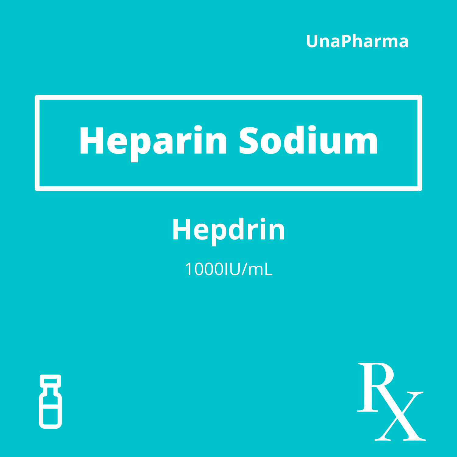 HEPDRIN Heparin Sodium 1000IU / mL Solution for IV/SC Injection 5mL 1's ...