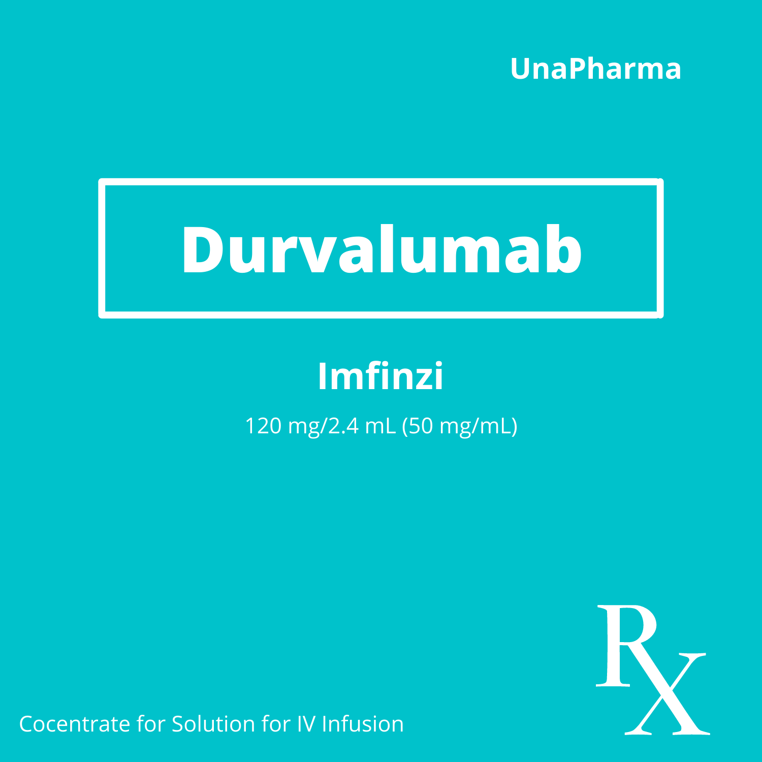 IMFINZI Durvalumab 120mg / 2.4mL (50mg / mL) Concentrate for IV ...