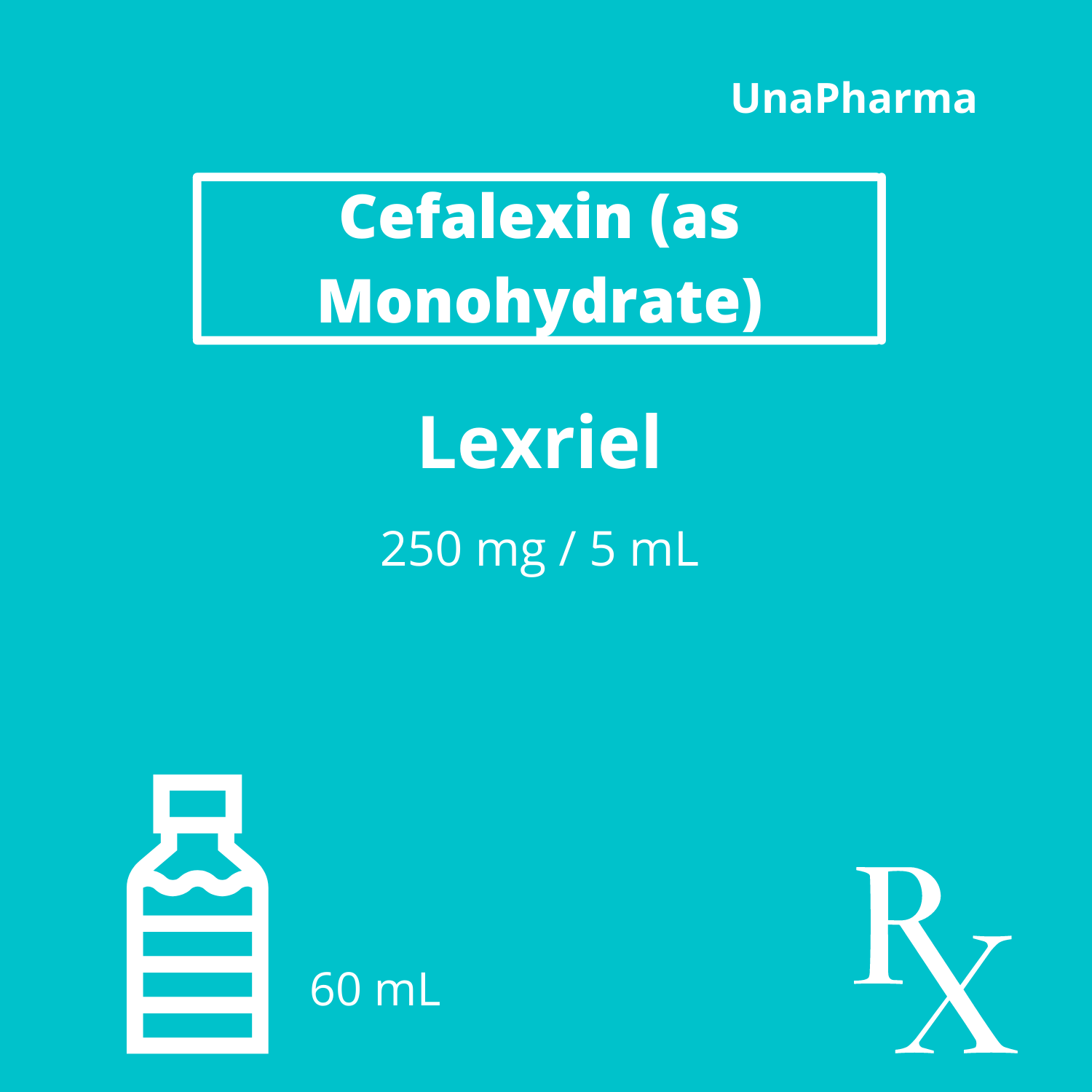 LEXRIEL Cefalexin Monohydrate 250mg / 5mL Powder for Suspension 60mL ...