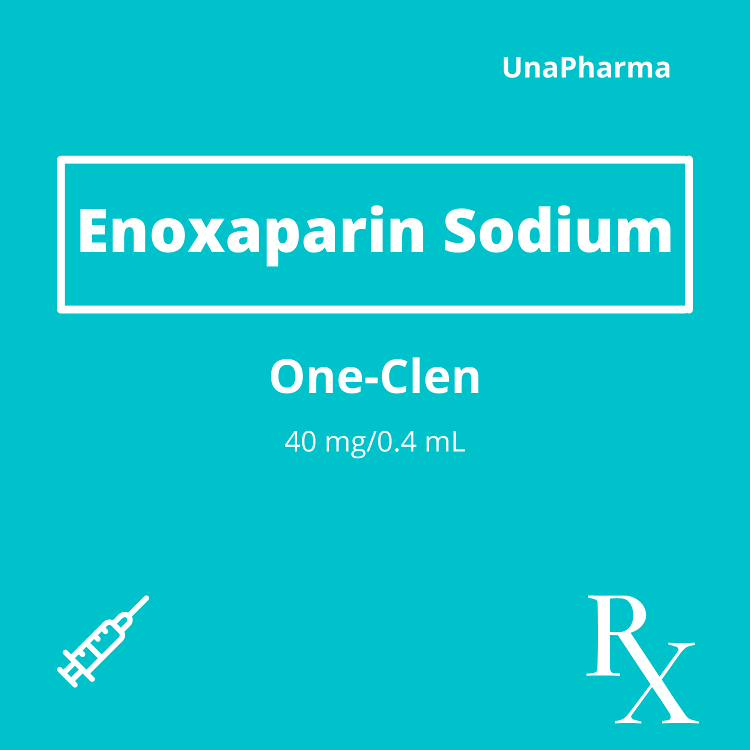 ONE-CLEN Enoxaparin Sodium 40mg / 0.4mL Solution for IV/SC Injection 0 ...