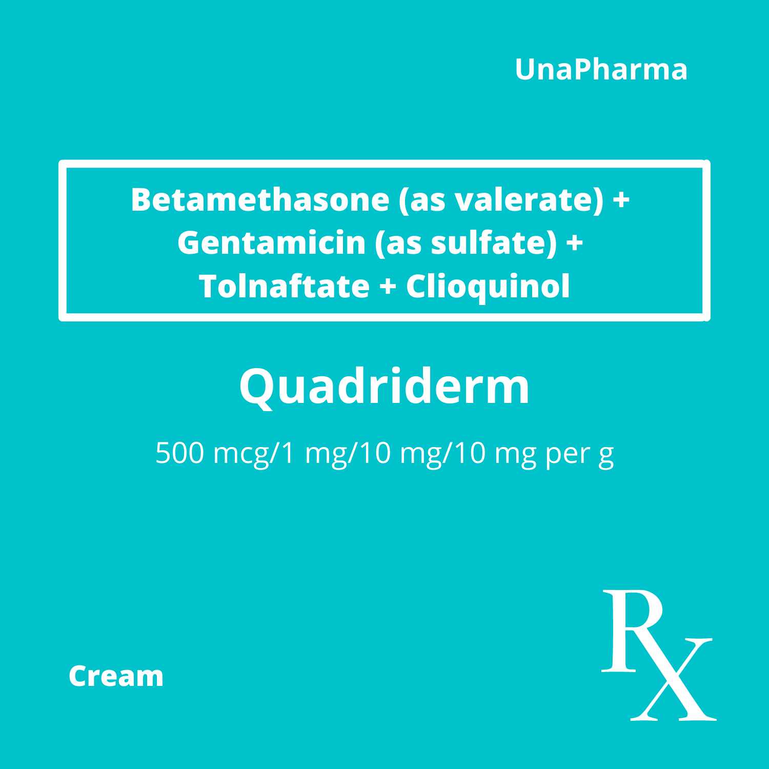 QUADRIDERM Betamethasone Valerate / Gentamicin Sulfate / Tolnaftate ...