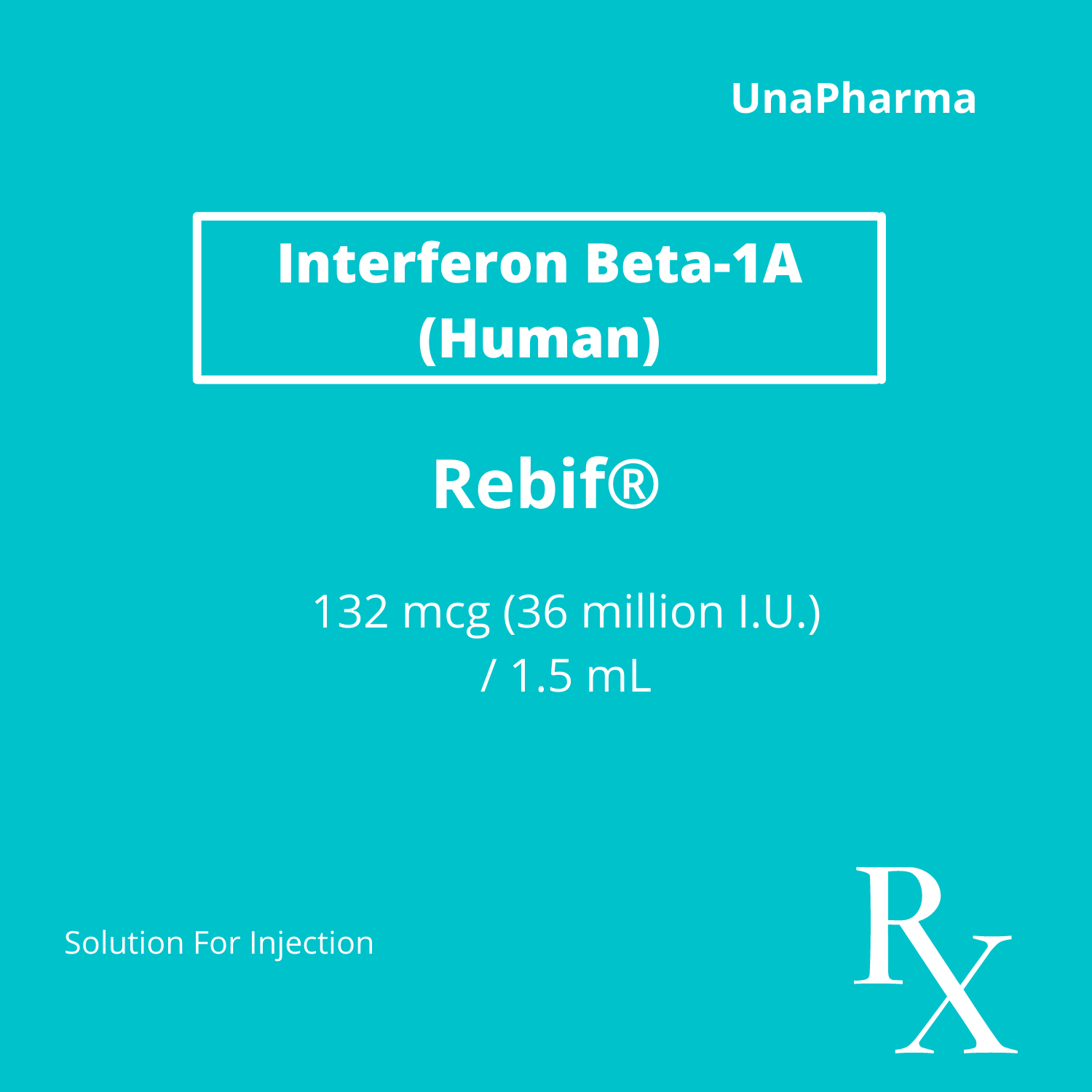 REBIF Interferon Beta-1A (Human) 132mcg (36MillionIU) / 1.5mL Solution ...