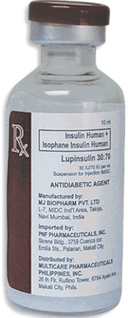 LUPINSULIN 30/70 Biphasic Isophane Insulin (rDNA) 100IU / mL Suspension ...