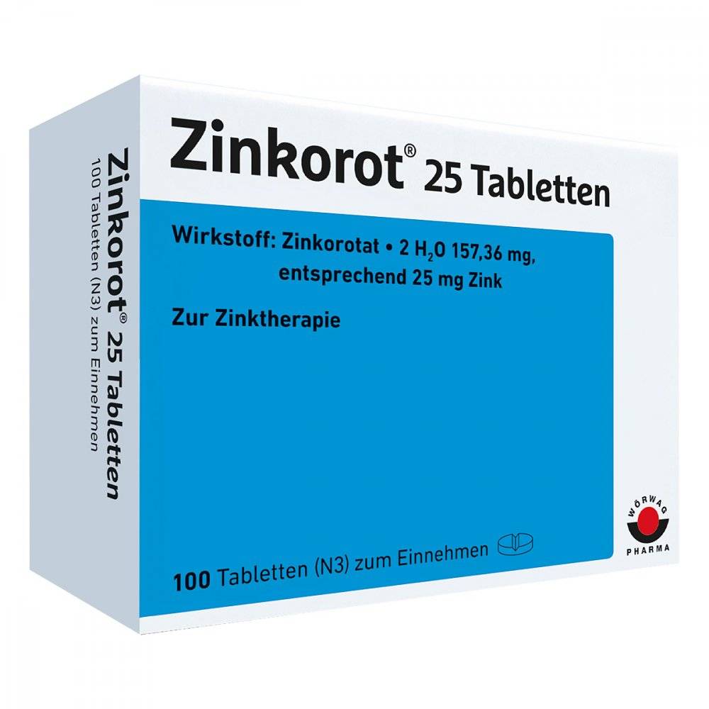 ZINKOROT Zinc Orotate 25mg Tablet 20's price in the Philippines ...