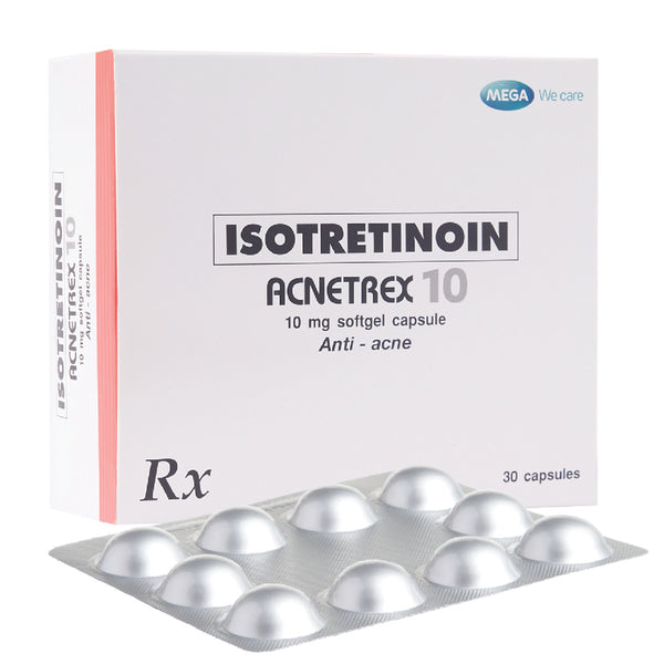 Buy Acnetrex 10 isotretinoin 10mg softgel capsule 1's online with ...