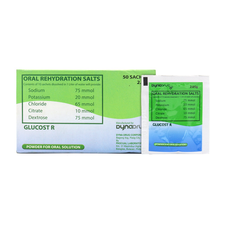 GLUCOST R Oral Rehydration Salts Powder for Oral Solution 50's price in ...