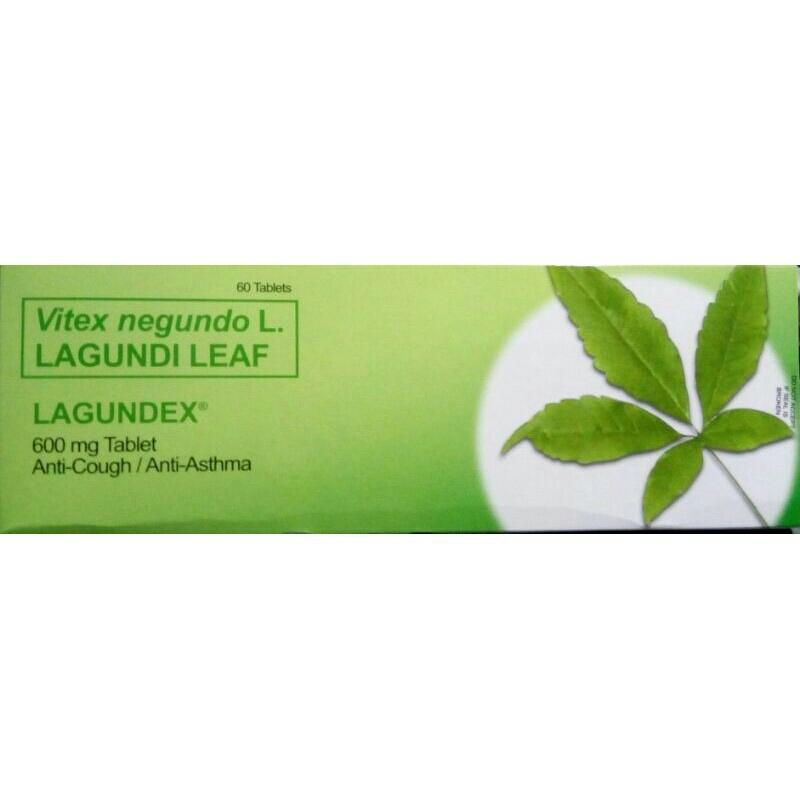 LAGUNDEX Vitex Negundo L. Lagundi Leaf 600mg Tablet 60's price in the ...