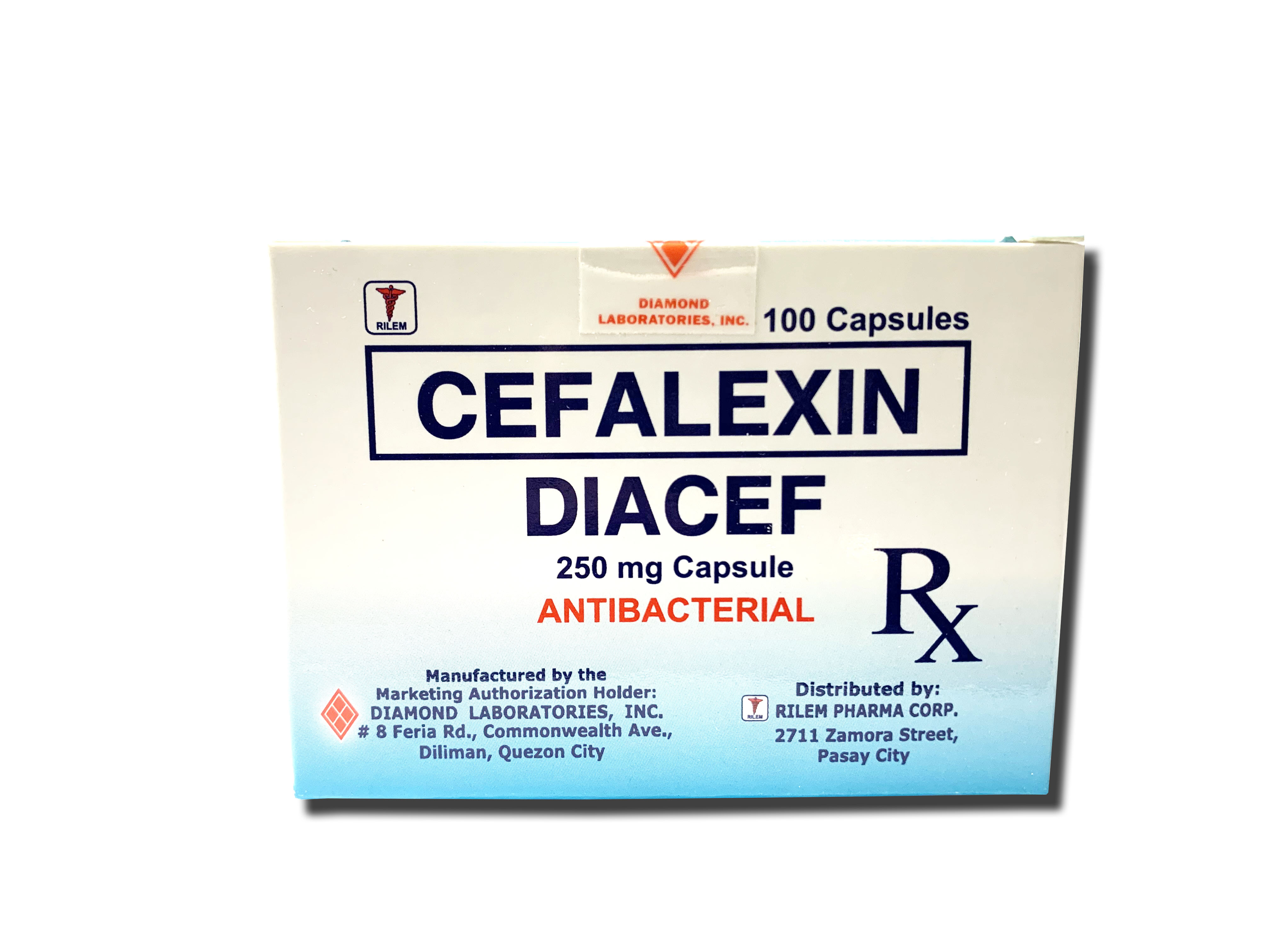 DIACEF Cefalexin Monohydrate 250mg Capsule 100's price in the ...