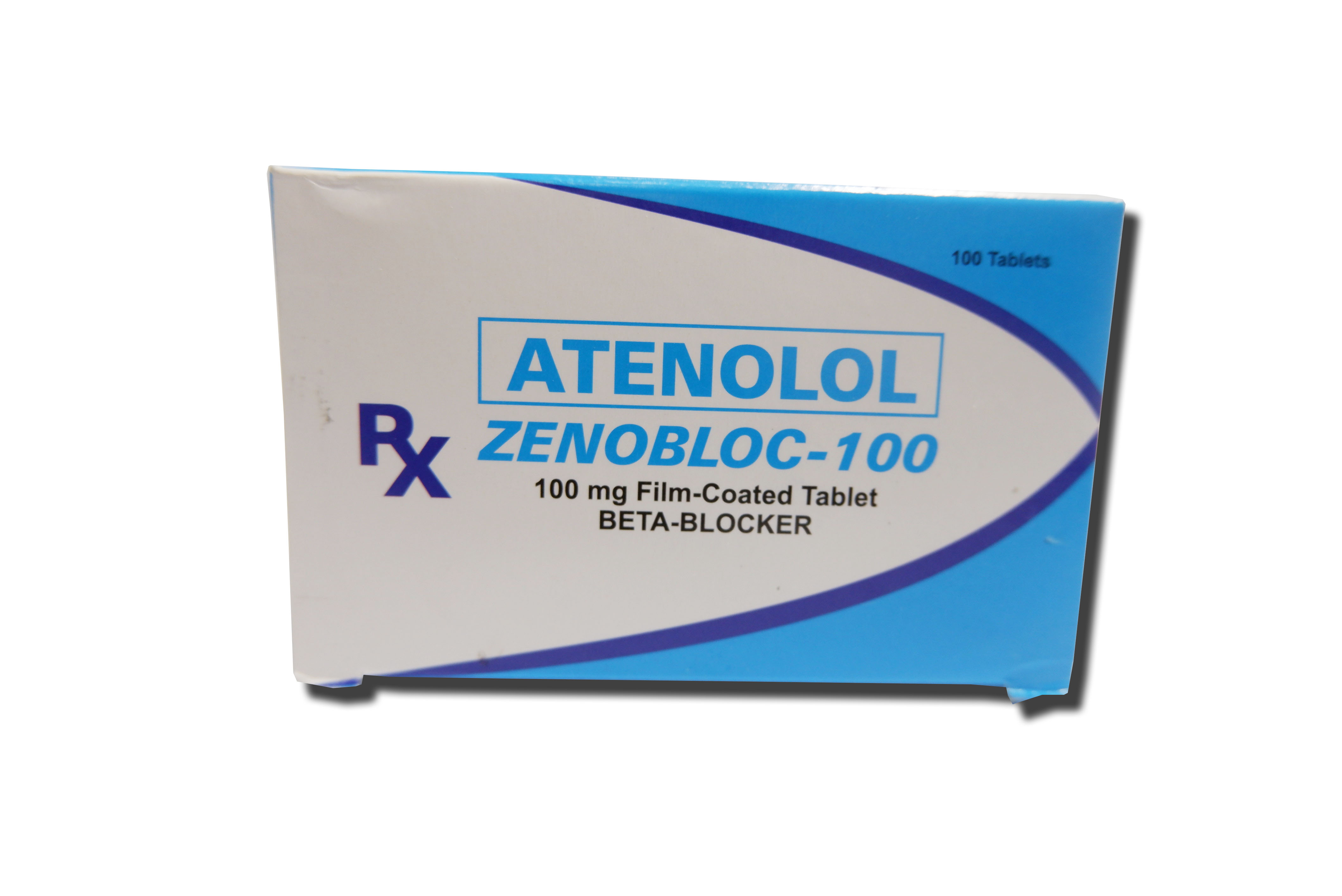 ZENOBLOC-100 Atenolol 100mg Film-Coated Tablet 100's price in the ...