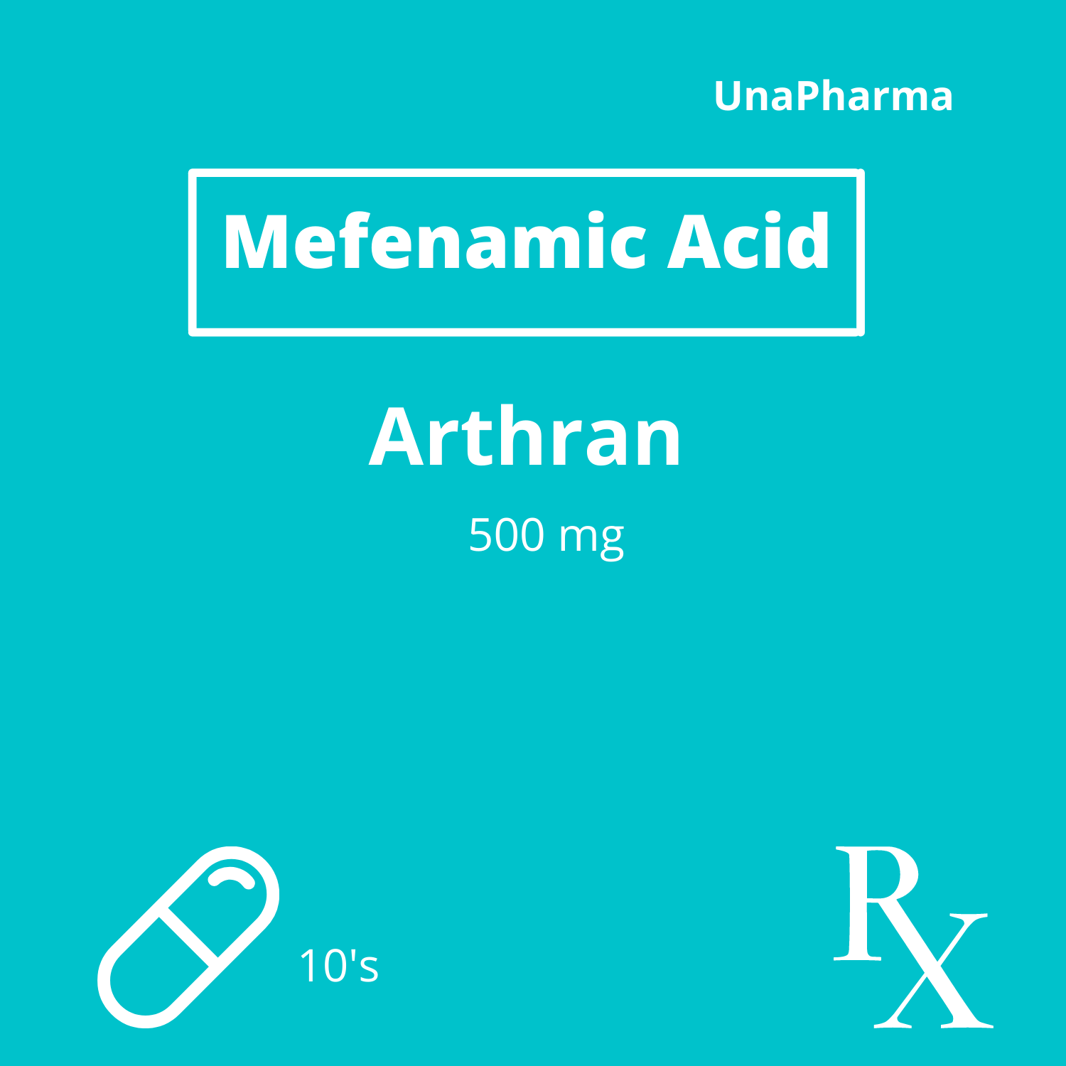 ARTHRAN Mefenamic Acid 500mg Capsule 100's price in the Philippines | MedsGo Pharmacy