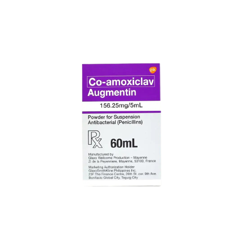 AUGMENTIN Co-Amoxiclav 156.25mg per 5mL Powder for Suspension 60mL ...