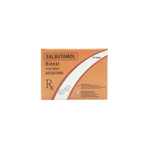 BIOXAL Salbutamol 2mg - 1 Box x 100 Tabs price in the Philippines ...