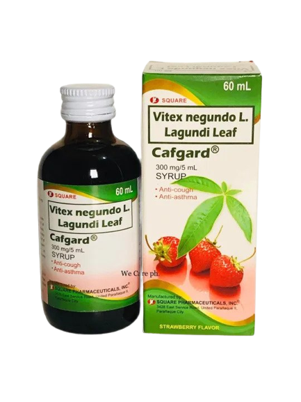 CAFGARD Vitex Negundo L. (Lagundi Leaf) 300mg / 5mL Syrup 60mL ...