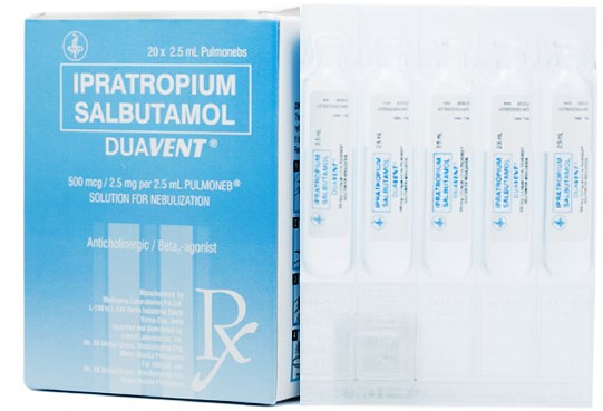 DUAVENT Ipratropium Bromide Monohydrate / Salbutamol 500mcg / 2.5mg per ...