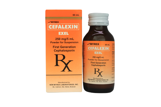 EXEL Cefalexin Monohydrate 250mg / 5mL Powder for Suspension 60mL price ...