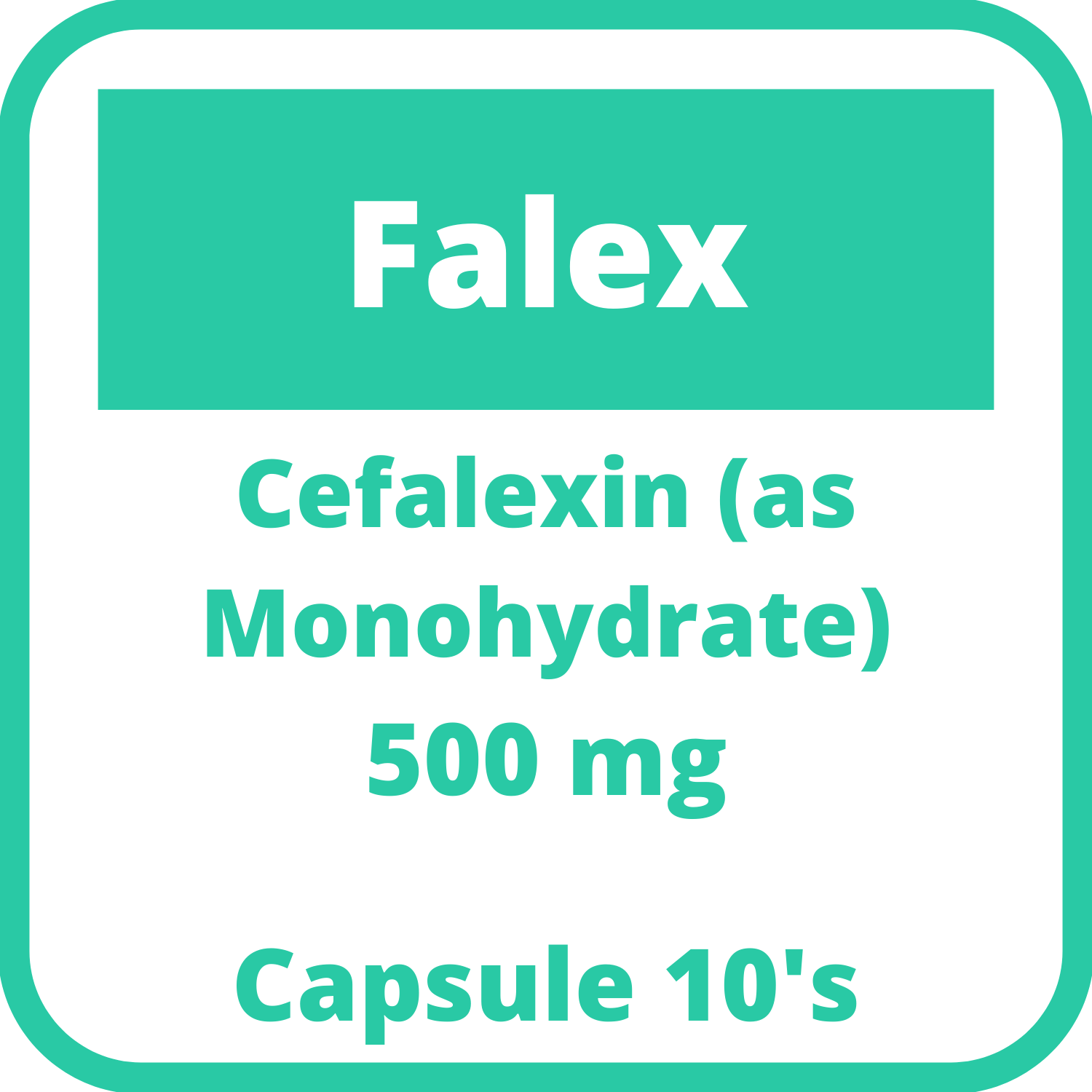 FALEX Cefalexin Monohydrate 500mg Capsule 100's price in the ...