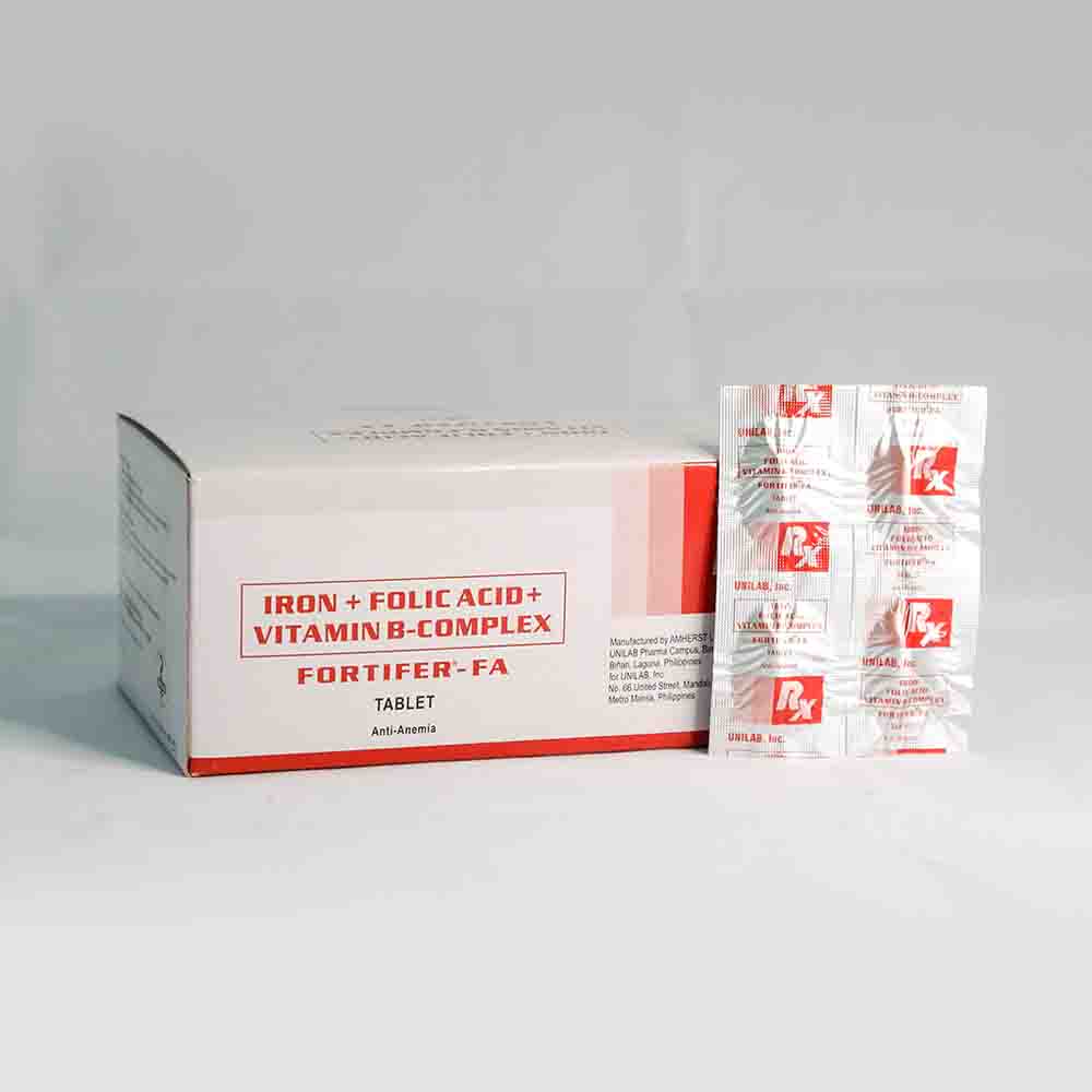 FORTIFER-FA Ferrous Fumarate / Folic Acid / Vitamin B Complex 300mg ...