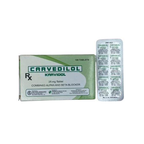 KARVIDOL Carvedilol 25mg Tablet 100's price in the Philippines | MedsGo ...