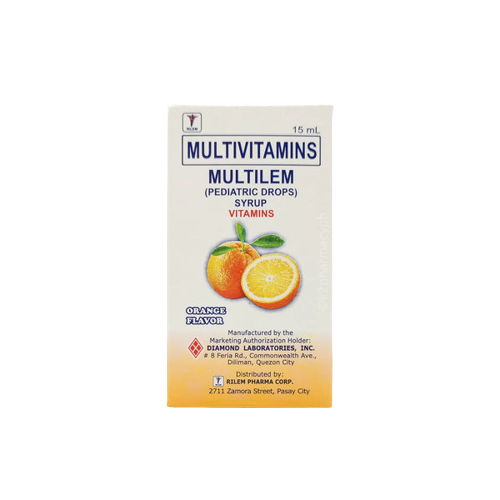 MULTILEM Multivitamins Syrup 15mL Orange price in the Philippines ...
