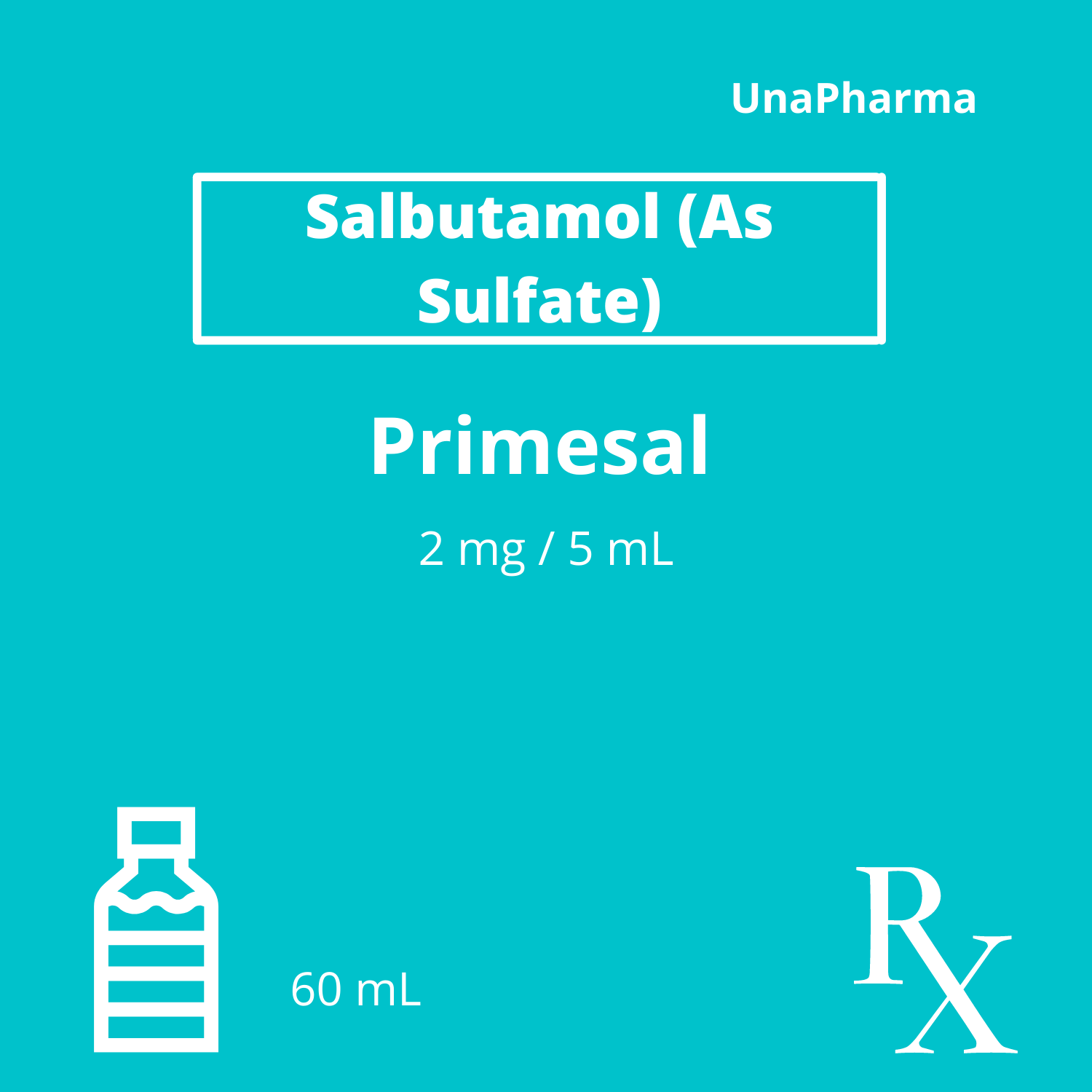 PRIMESAL Salbutamol Sulfate 2mg / 5mL Syrup 60mL price in the ...