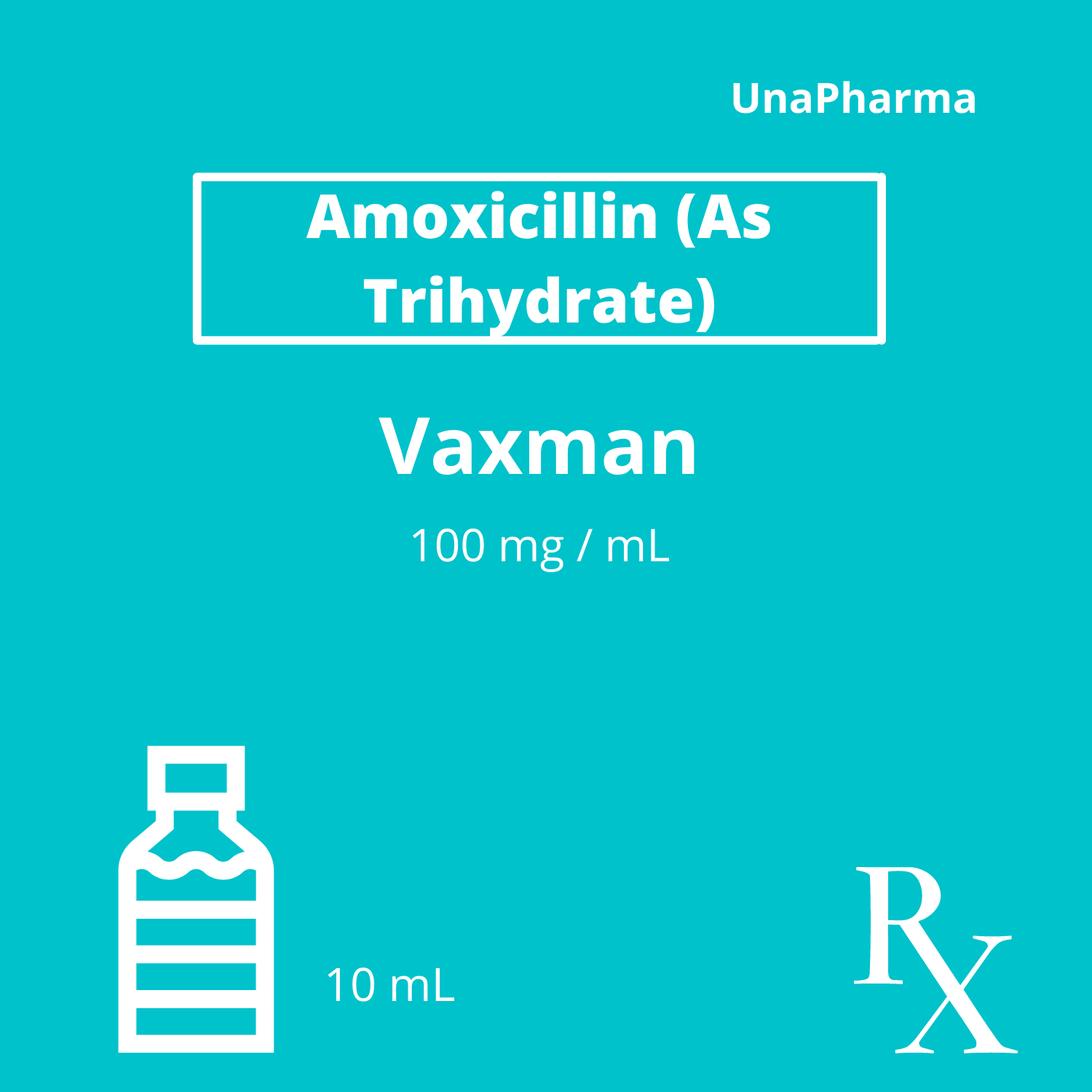 VAXMAN Amoxicillin 100mg / mL Powder for Suspension (Oral Drops) 10mL ...