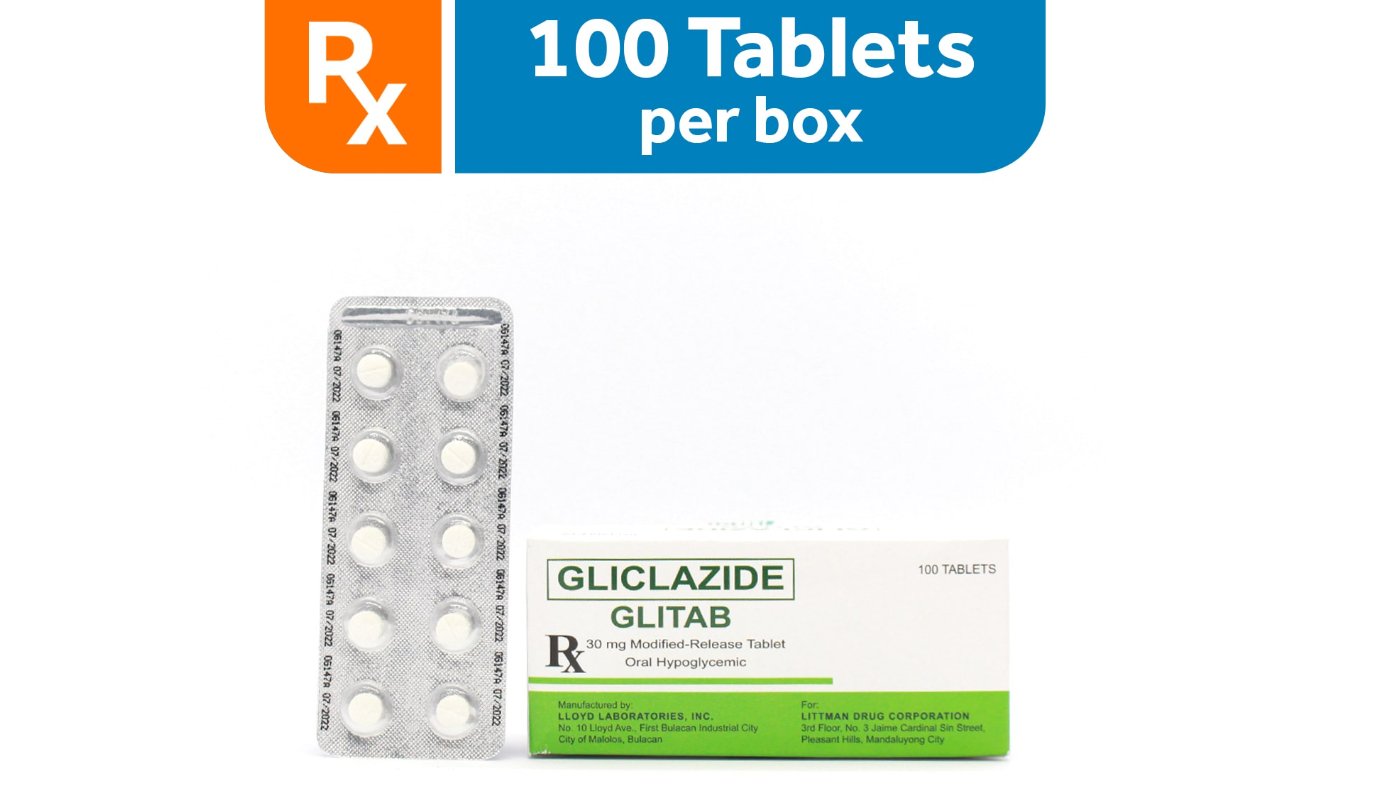 GLITAB Gliclazide 30mg Modified-Release Tablet 100's price in the ...